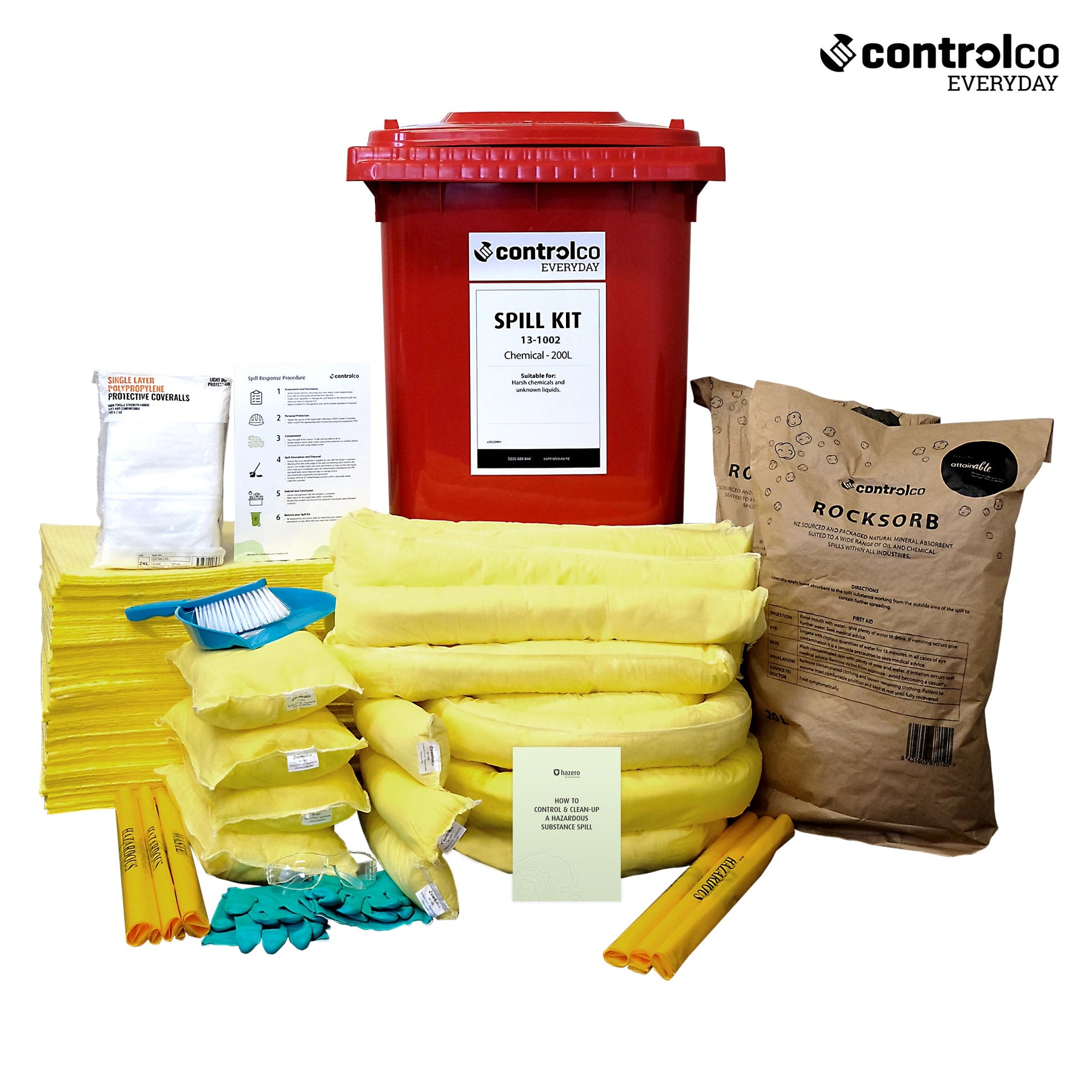 Chemical Spill Kit 240 Litre Soak Up To 240L Of Chemical Spill