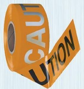 Red Danger Barricade Tape, 45 Metres Of Biodegradable Barrier Tape