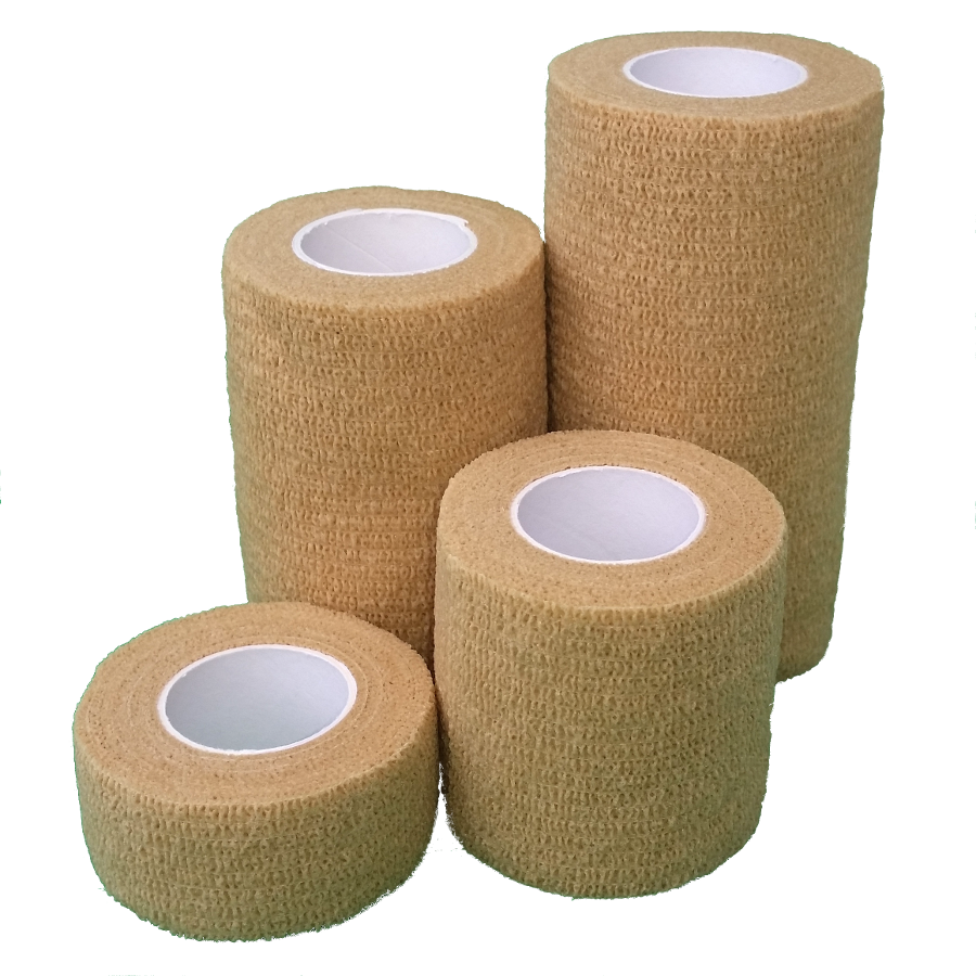White Cohesive bandage, 5cm, Elastic Cohesive Support Bandage