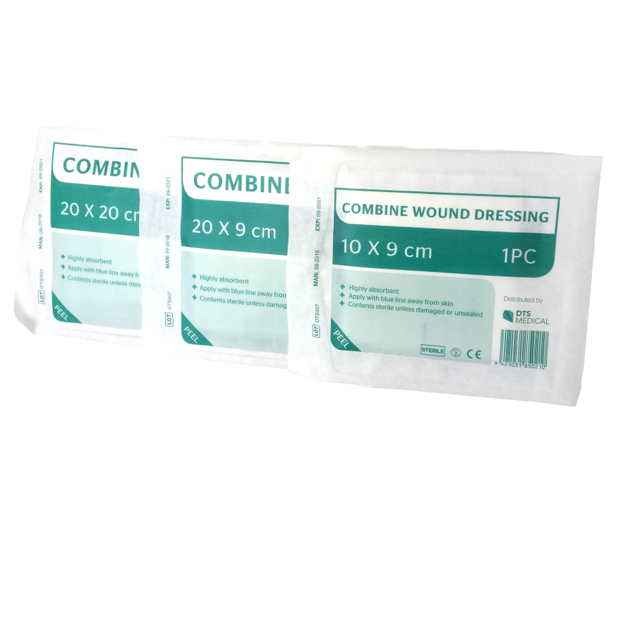Dressings Combine, Three Sizes, Highly Absorbent Sterile Pad