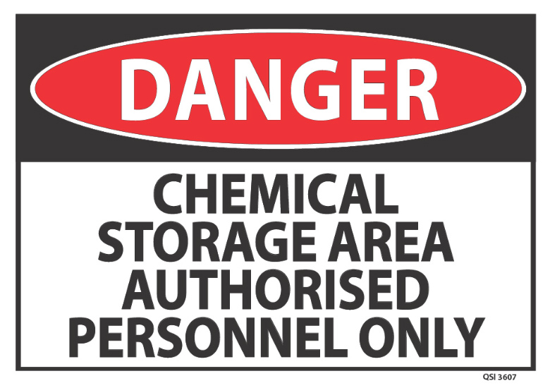 Danger Chemical Storage Area • Safety Online