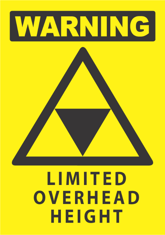 Warning Limited Overhead Height • Safety Online